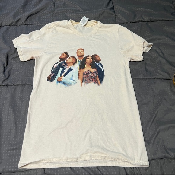 Gildan | Tops | Pentatonix Ptx 28 Tour Shirt Beige Off White Stain For ...